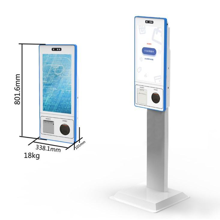 27 Inch Touch Screen Self Ordering Kiosk Pos Payment System Kiosk In ...