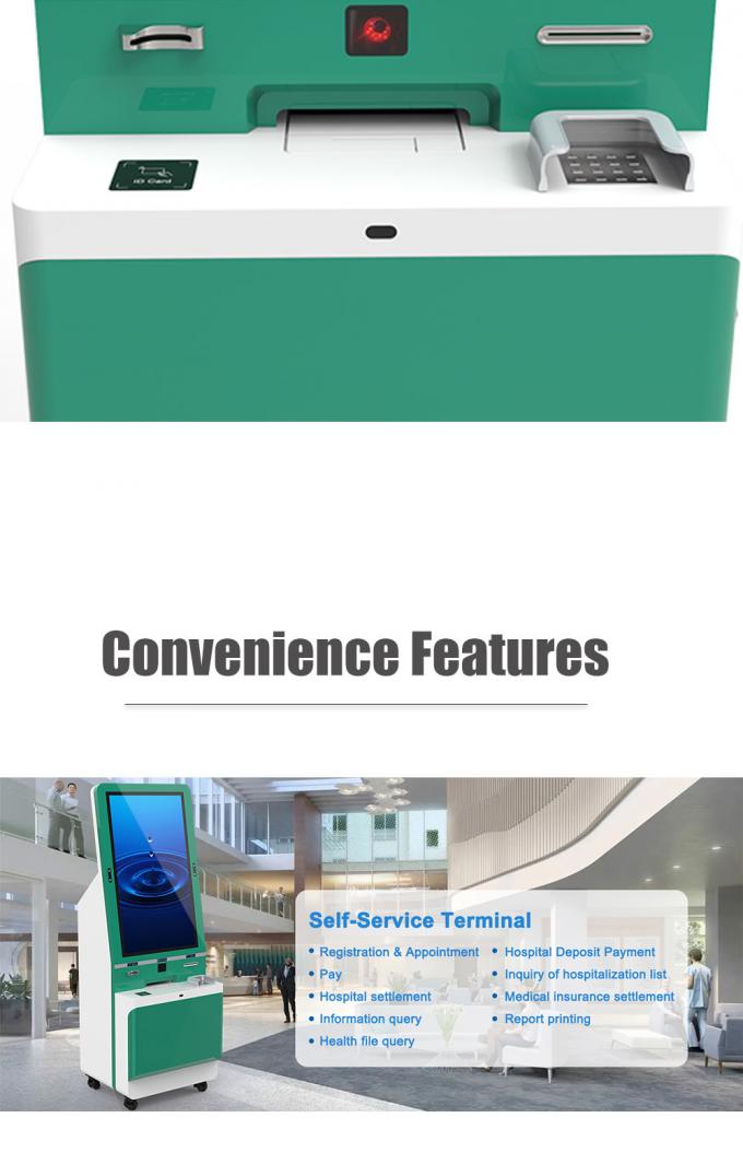 Face Recognition Self Printing Kiosk Desktop Pos Terminal Hotel Kiosk ...